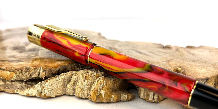 Gioia Pen Italia Special Edition Partenope Fiamma Fountain Pens