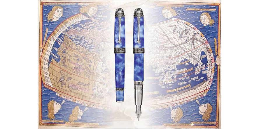 Aurora Ancient Maps Tolomeo Fountain Pens