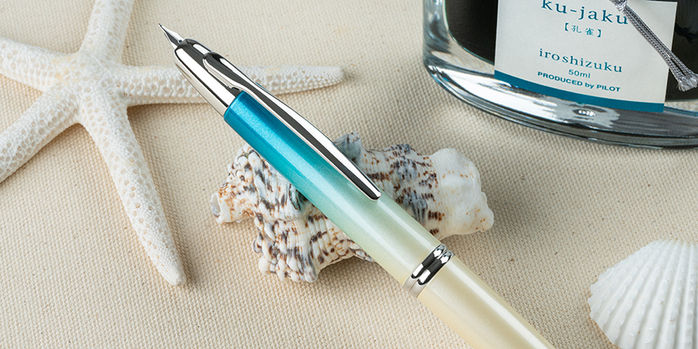 Pilot Limited Edition Seashore Vanishing Point Fountain Pens