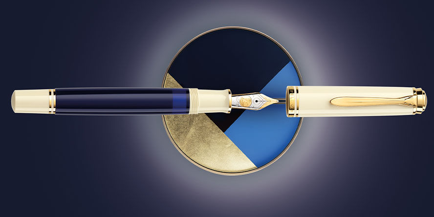 Pelikan Souveran 800 Cream Blue Fountain Pens