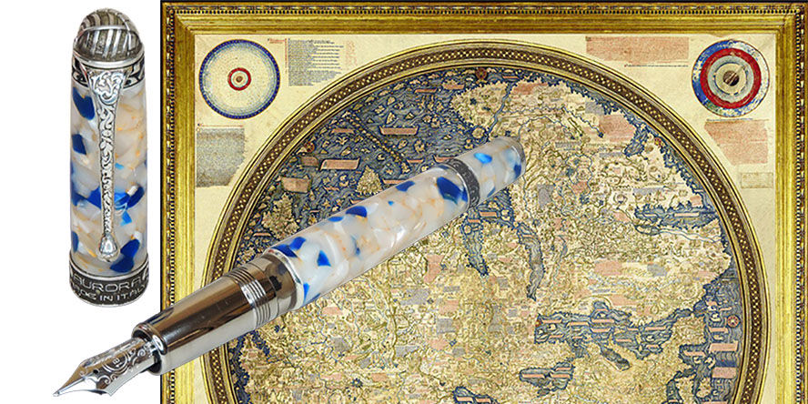 Aurora Ancient Maps Fra Mauro Fountain Pens