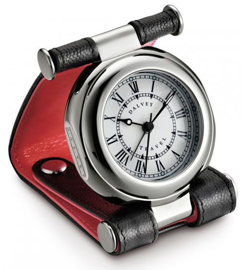 Dalvey Travel Clocks in Red and Black