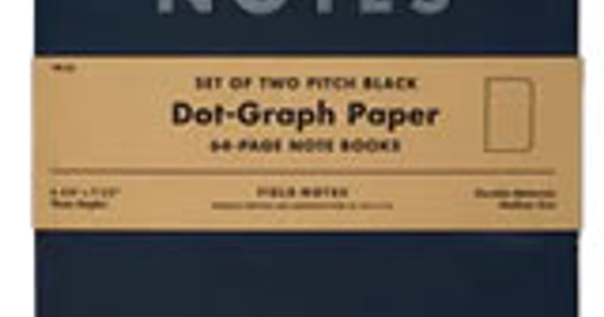 Field Notes Pitch Black Memo Books & Notebooks