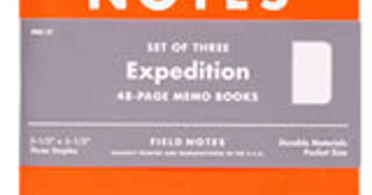 Field Notes Expedition Memo & Notebooks