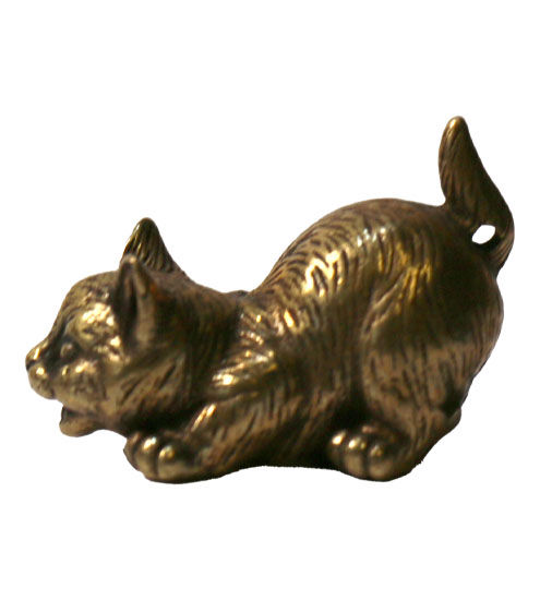 Pen Chalet Sweet & Sassy Brassy Cat Pen Rests & Display Cases
