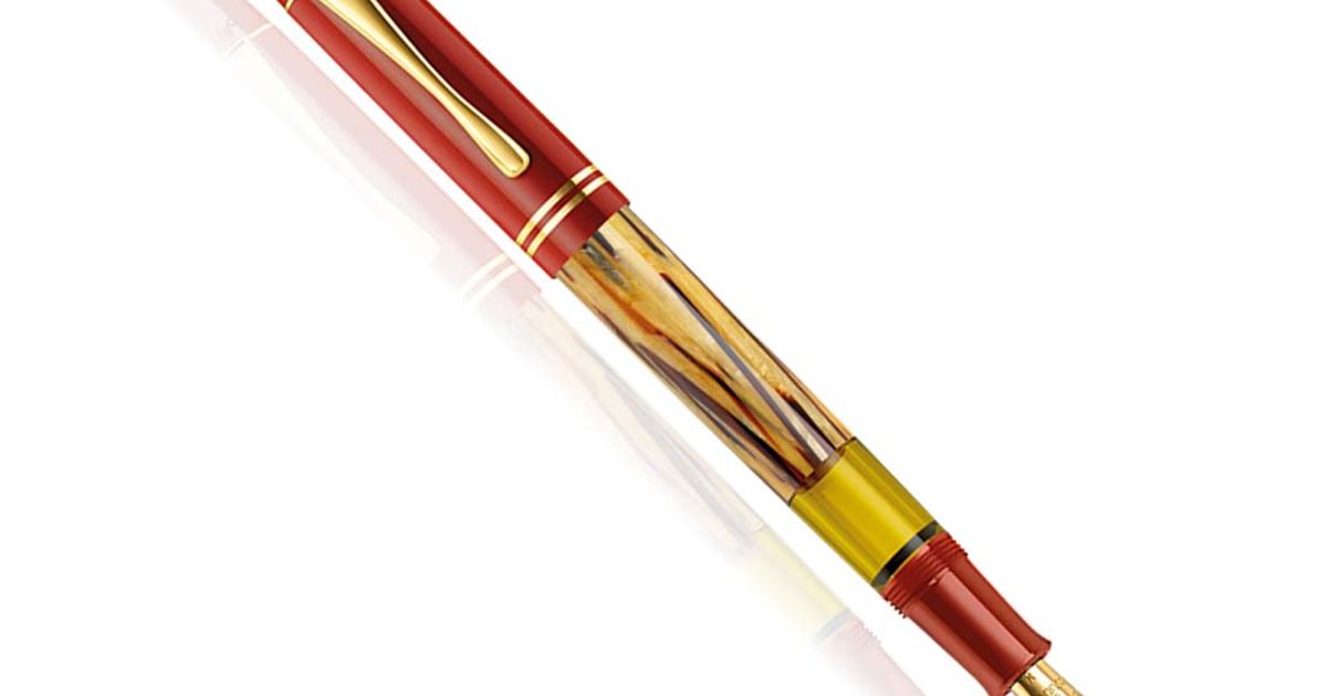 Pelikan M101N Tortoise Shell Red Fountain Pens - SpecialEdition