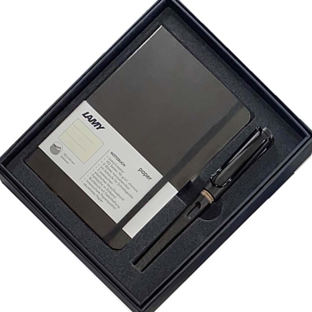 Lamy Gift Set - Notebook & Safari Fountain Pens
