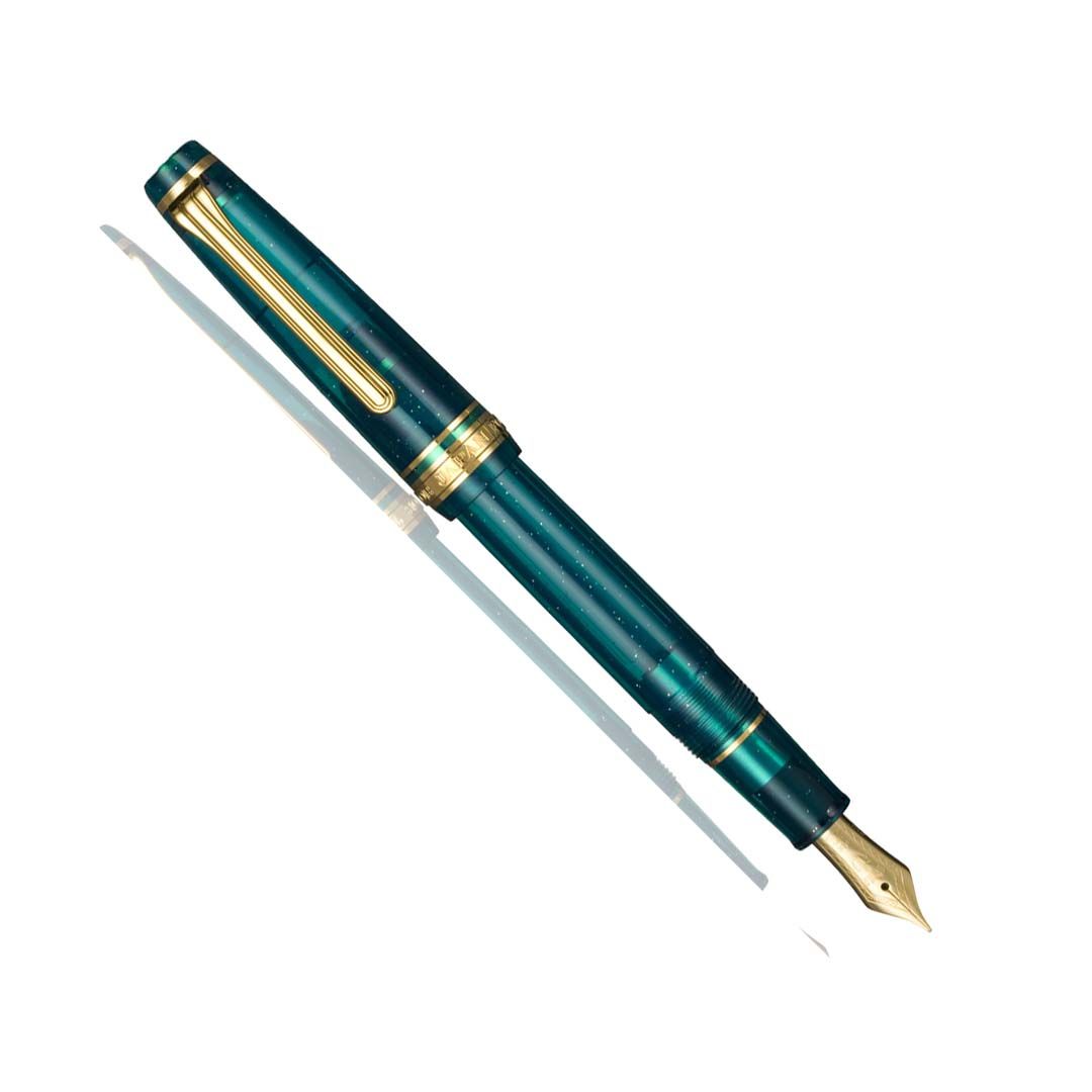 Sailor Pro Gear Slim Blue Green Nebula Fountain Pens
